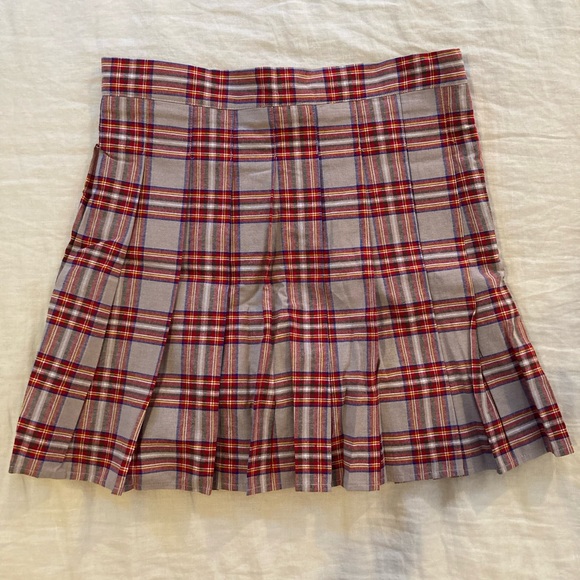 Wildcat | Skirts | Plaid Pleated Mini Skirt Nwt | Poshmark